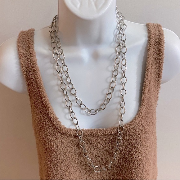 Jewelry | Long Silver Link Chain | Poshmark